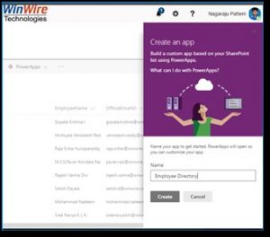 Creating PowerApps using SharePoint list | WinWire