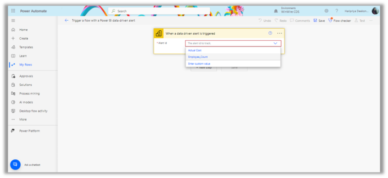 Power BI Alerts with Power Automate | WinWire Blog